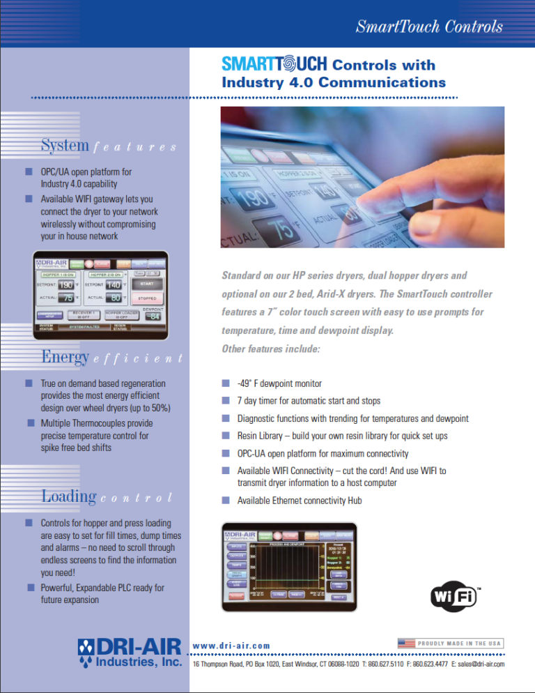 Introducing SmartTouch Controls with Industry 4.0 Communications – Dri ...